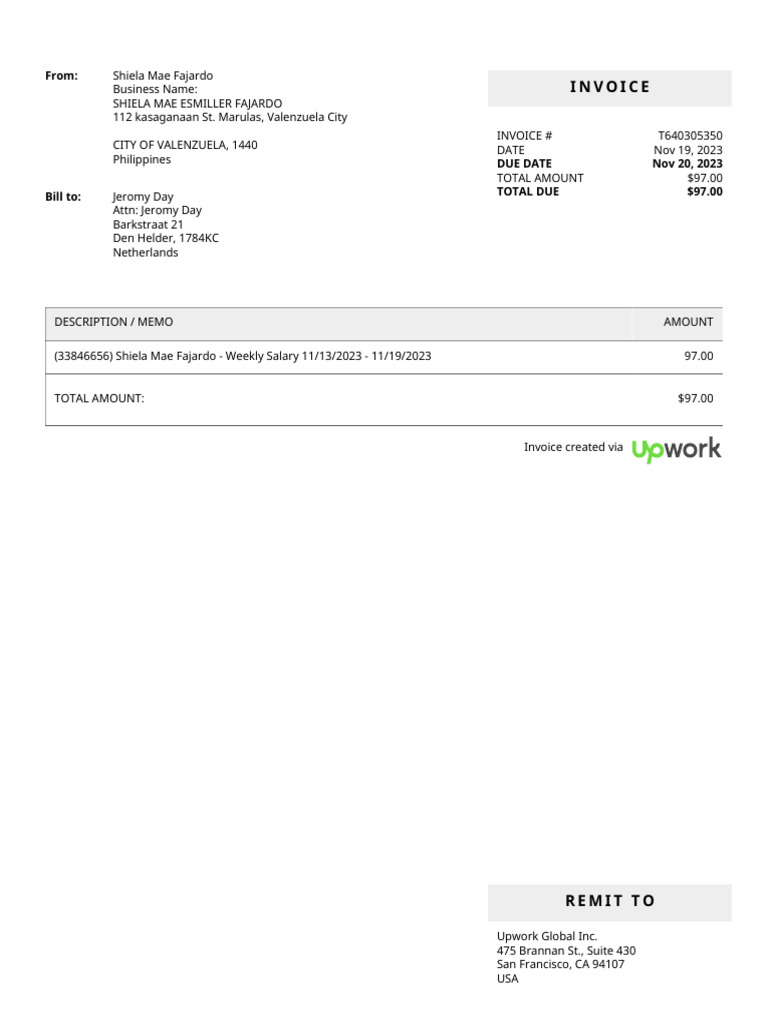 Invoice: From | PDF