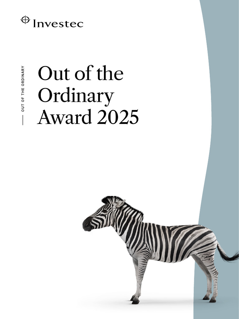 Investec Out of the Ordinary Award 2025 | PDF