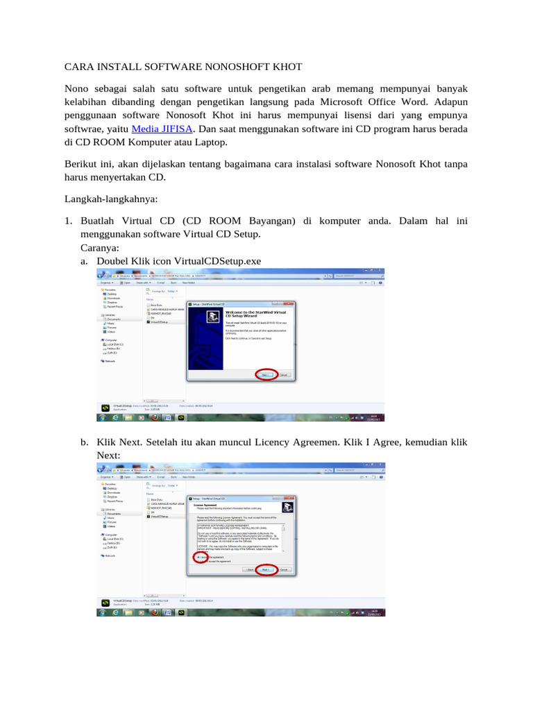 Instalasi Nonosoft Khot Tanpa CD | PDF
