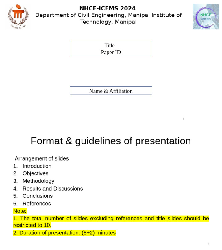 Presentation Template | PDF