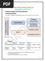 Class 12 - English - Writing Skill - Invitations and Replies - Format ...