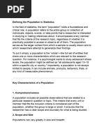 Population vs. Target Population in Research | PDF | Methodology ...