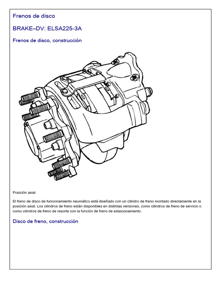 Frenos de Disco Desc | PDF | Eje | Ingeniería mecánica