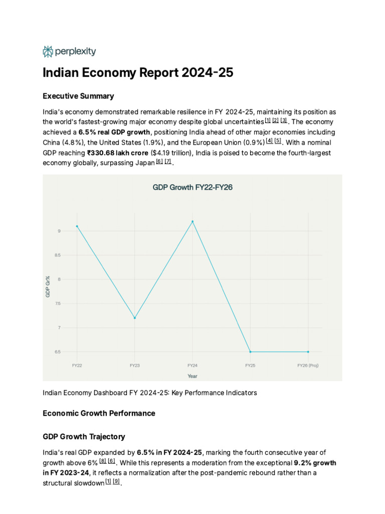 India's Economic Outlook FY 2024-25 | PDF | Economic Growth ...
