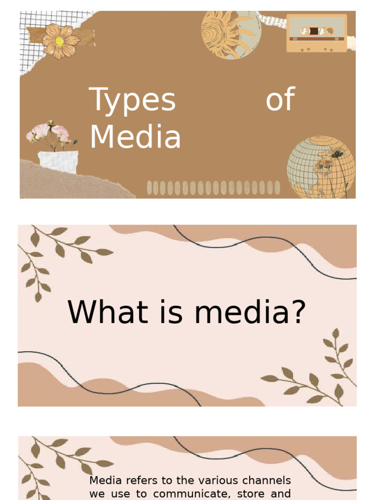 Types of Media: Print, Broadcast, New | PDF