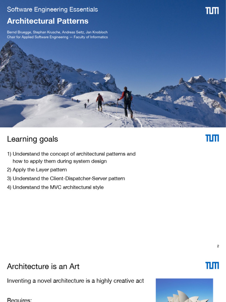 3.handout Architectural Patterns | PDF | Model–View–Controller | System