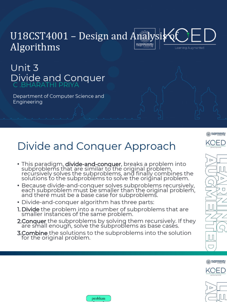 3.2 Divide and Conquer | PDF