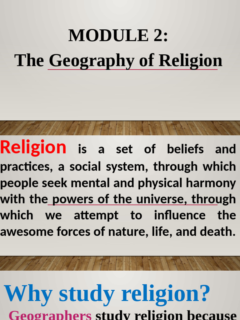 Geography and Classification of Religions | PDF | Propositional ...