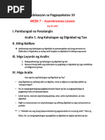 ESP 10 Quarter 1 SSLM 7 Ang Dignidad | PDF