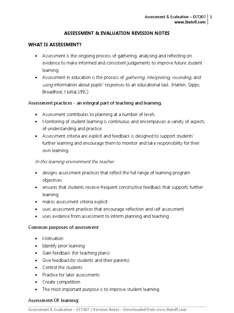 Assessment and Evaluation | PDF | Educational Assessment | Multiple Choice