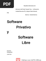 Cuadro Comparativo Software Libre y Software Privado TRABAJO | PDF | Software libre | Software ...