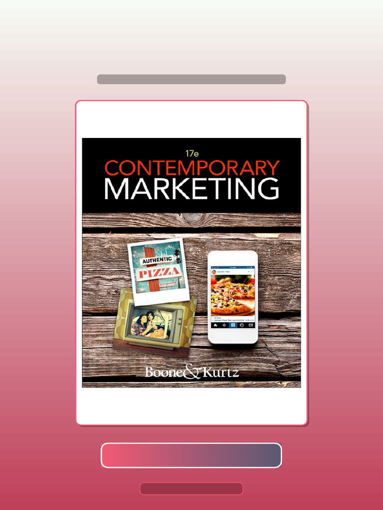 Contemporary Marketing 17th Edition by Louis E Boone eBook and TestBank ...