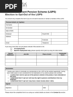 Scottish Widows Opt Out Form | PDF