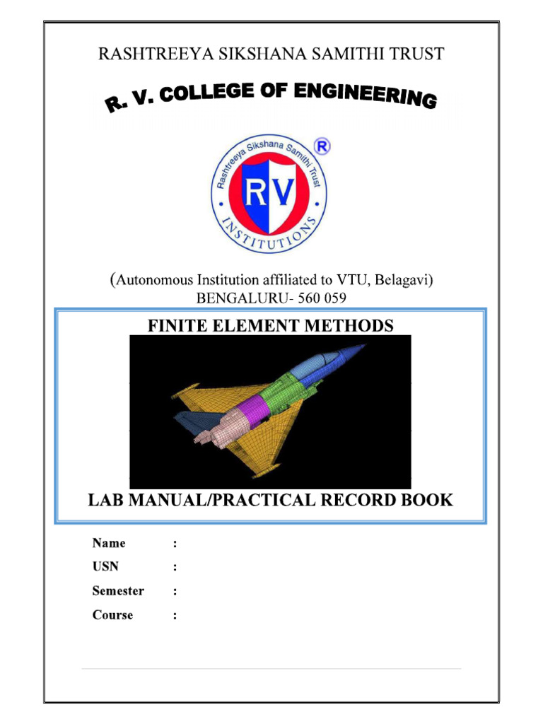 FEM Lab Manual | PDF