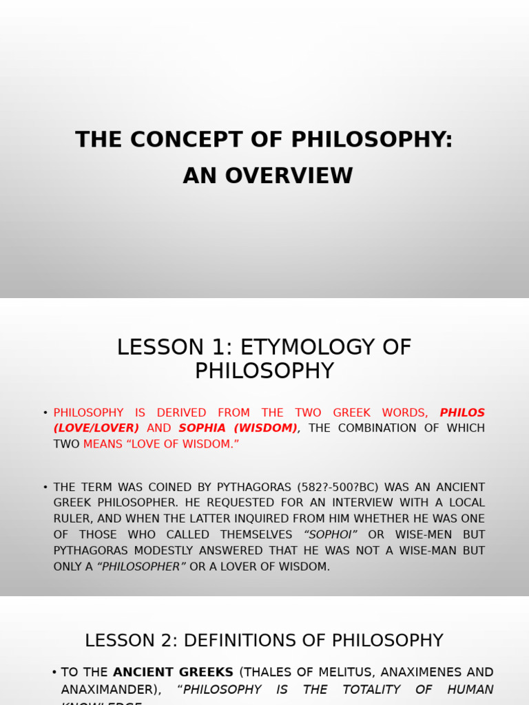 Overview of Philosophy Concepts | PDF | Plato | Socrates