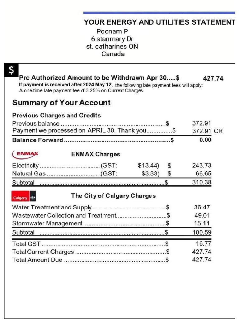 Energy Bill | PDF