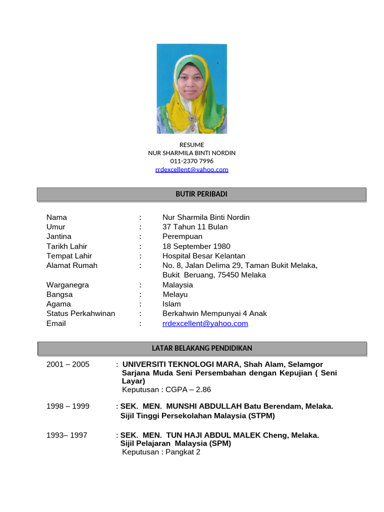 Resume 2 | PDF