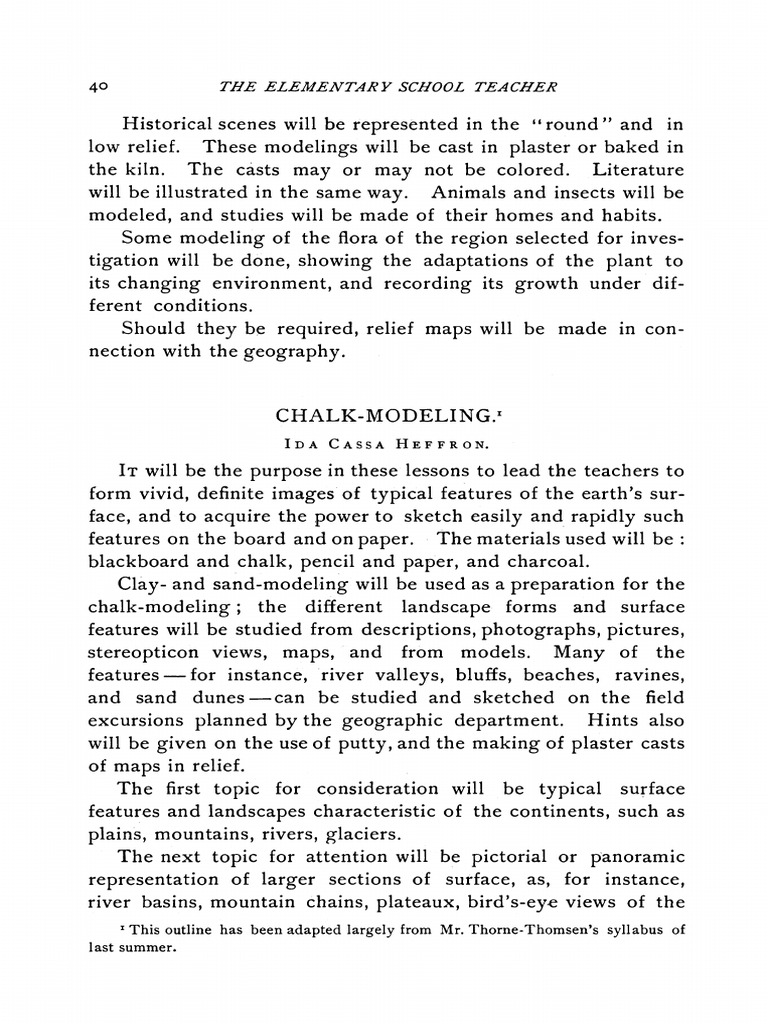 Chalk-Modeling Techniques for Teachers | PDF | Glacier | Valley
