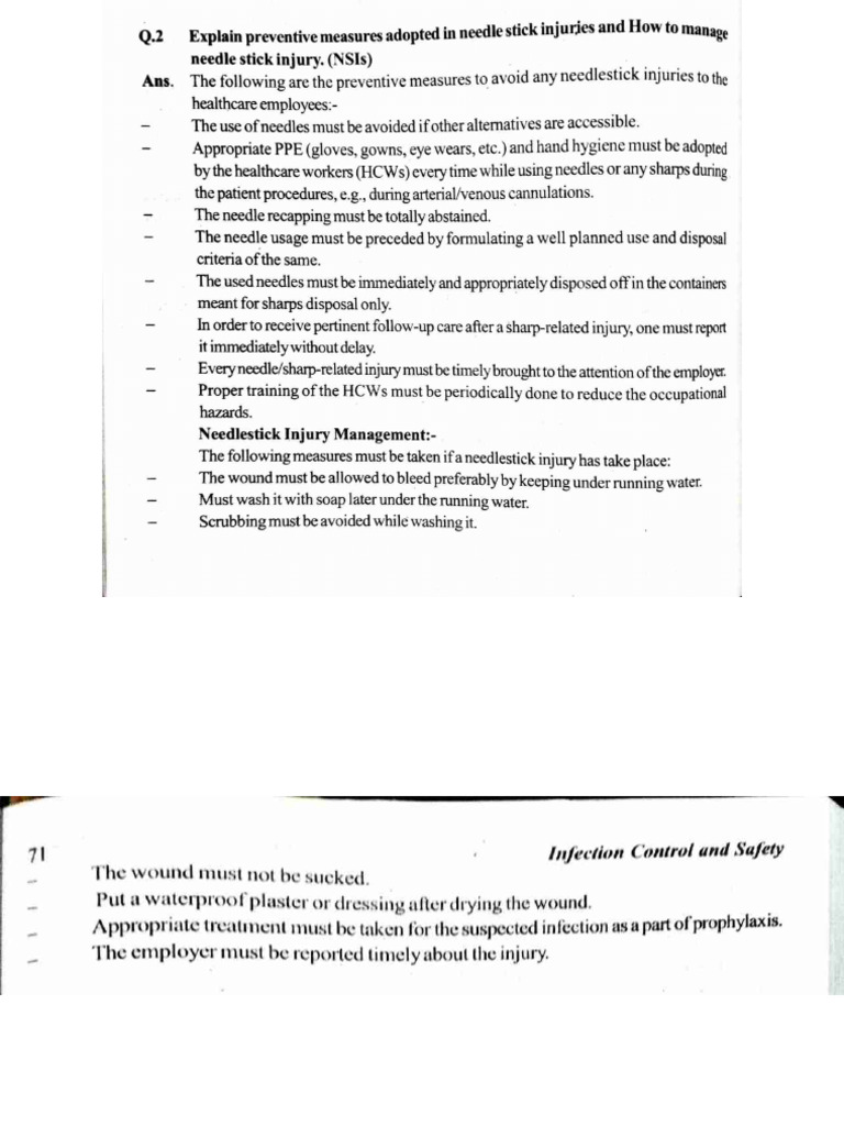 Prevention of Nsi | PDF