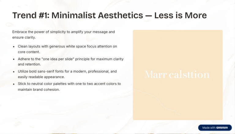 Trend 1 Minimalist Aesthetics Less Is More | PDF