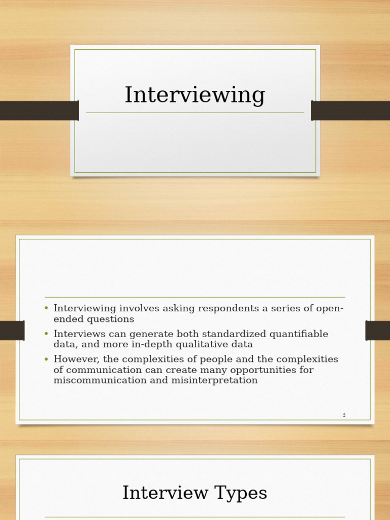 Interviewing Pdf