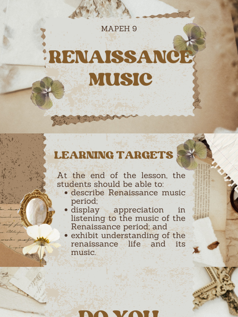 Understanding Renaissance Music | PDF