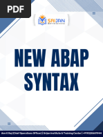SAP ABAP 7.4 Syntax | PDF | Sql | Programming Paradigms