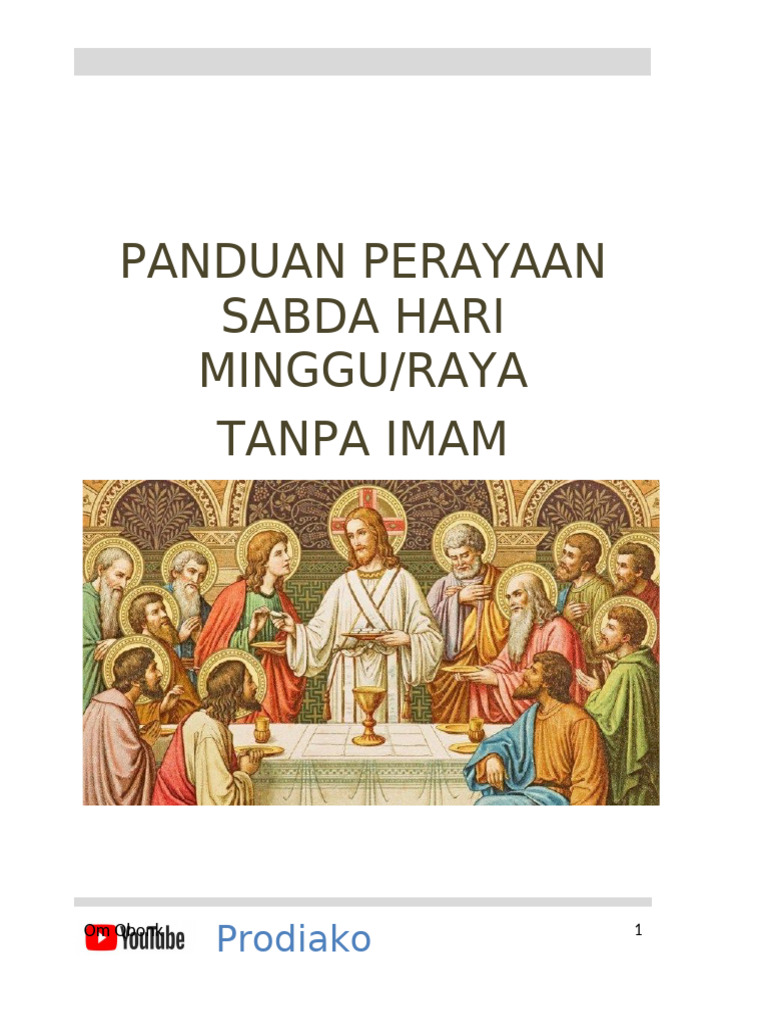 Perayaan Sabda Hari Minggu Tanpa Imam | PDF