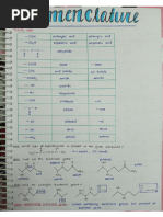 Chemistry Notes On Nomenclature - Class 11 | PDF | Functional Group | Amine