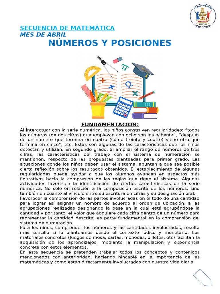 Numeración y Valor Posicional | PDF