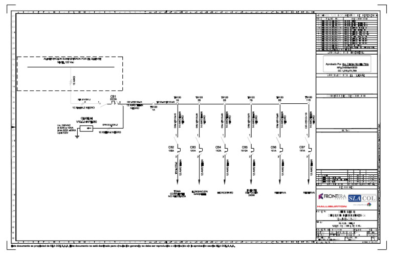 1-0001 Diagrama Unifilar | PDF