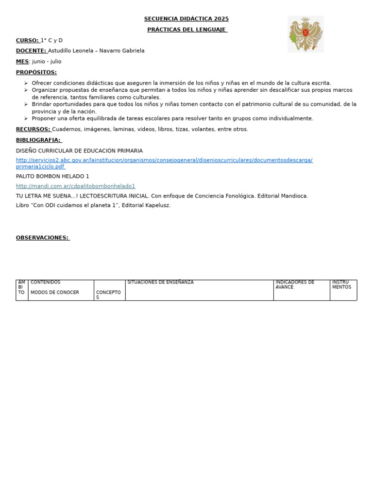 Secuencia P Lenguaje Junio Julio | PDF | Comprensión lectora | Enseñando