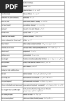 Essential Dari Phrases for Communication | PDF