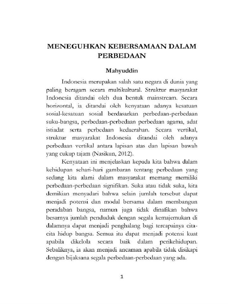 12-Agama Dan Masyarakat Multikultural Pilar-Pilar Membangun Kebersamaan ...
