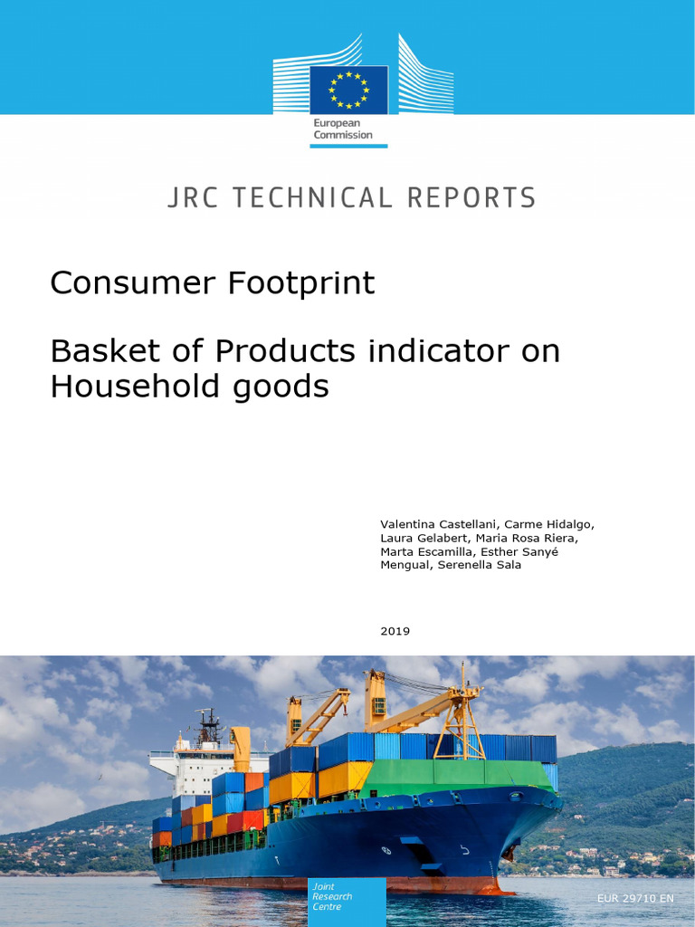 JRC Consumer Footprint Household Goods Online | PDF | Life Cycle ...