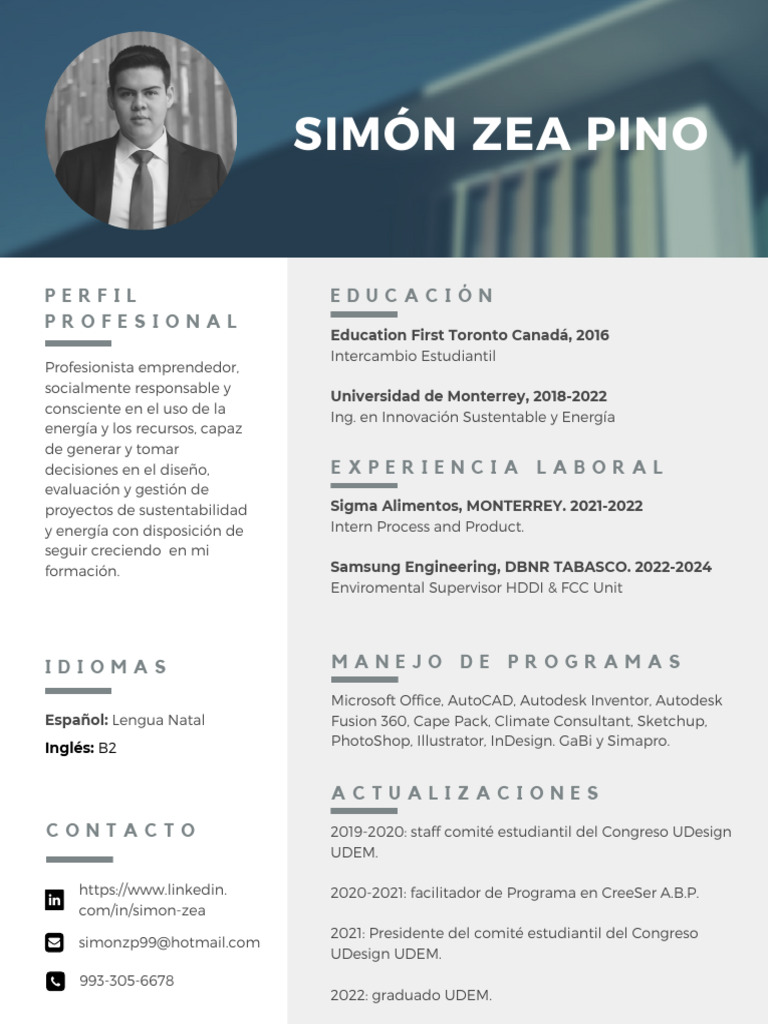 CV Simon Zea Pino 2024 PDF | PDF