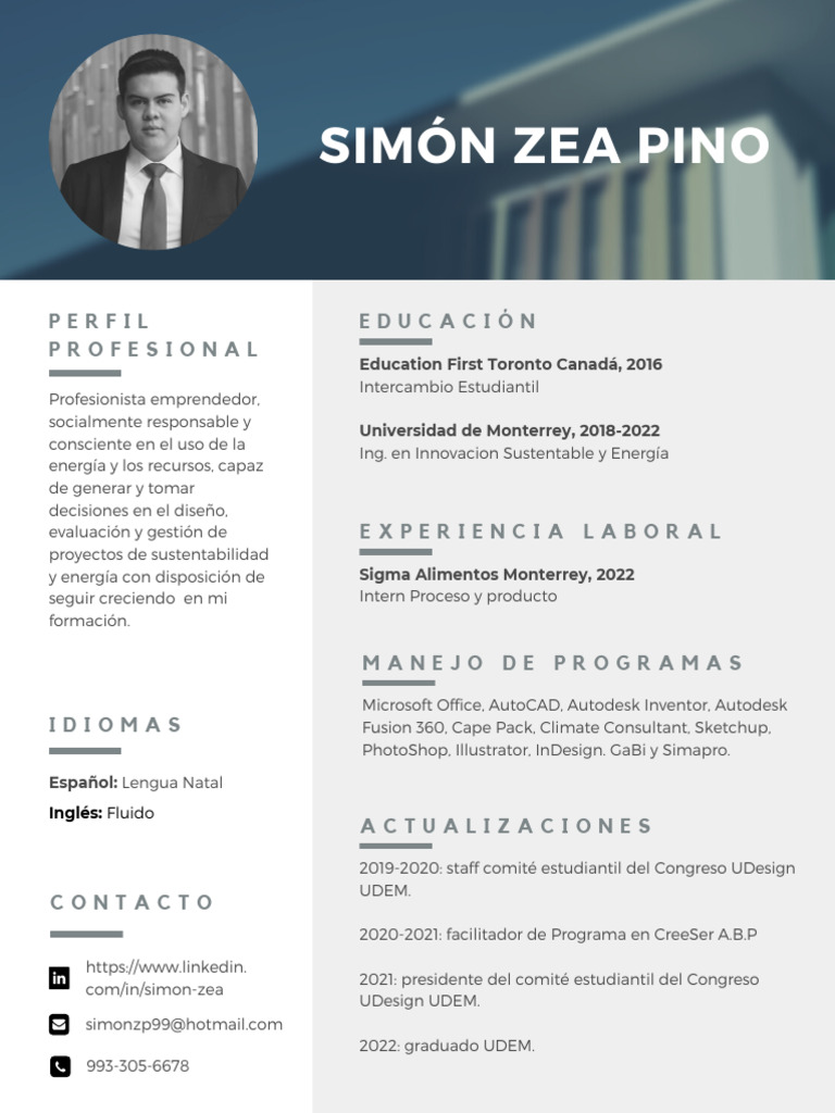 CV Simon Zea | PDF