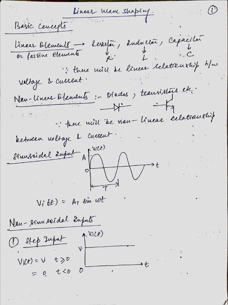 7Lecture 7 Linear WaveShaping 1 | PDF