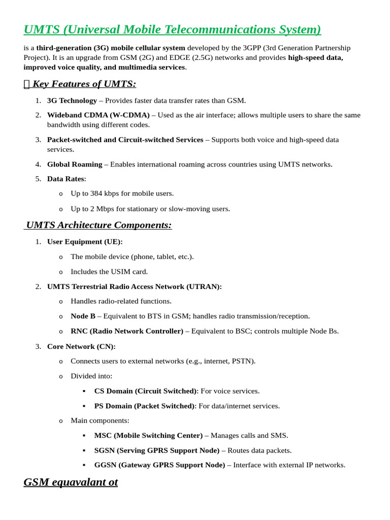 Mobile Comminication All in One | PDF | Cellular Network | Lte ...