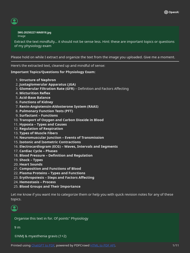 1. Neuromuscular Junction (NMJ) & Myasthenia Gravis | PDF | Neuromuscular Junction | Diastole