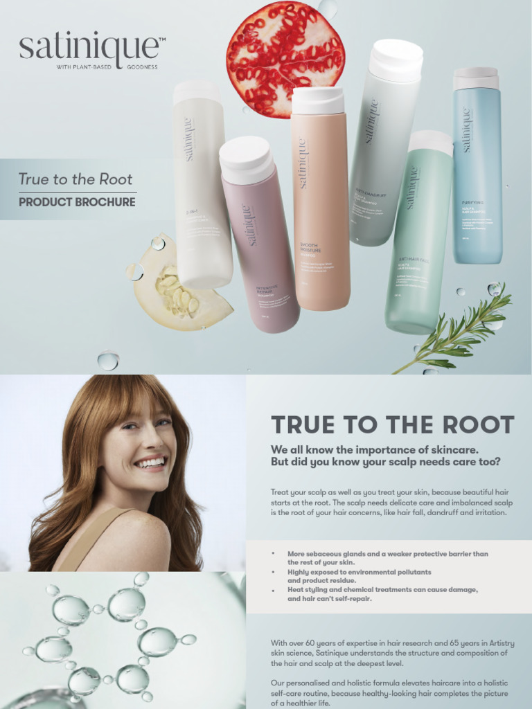 Amway Satinique - Consumer Leaflet Booklet | PDF | Shampoo | Hair Care