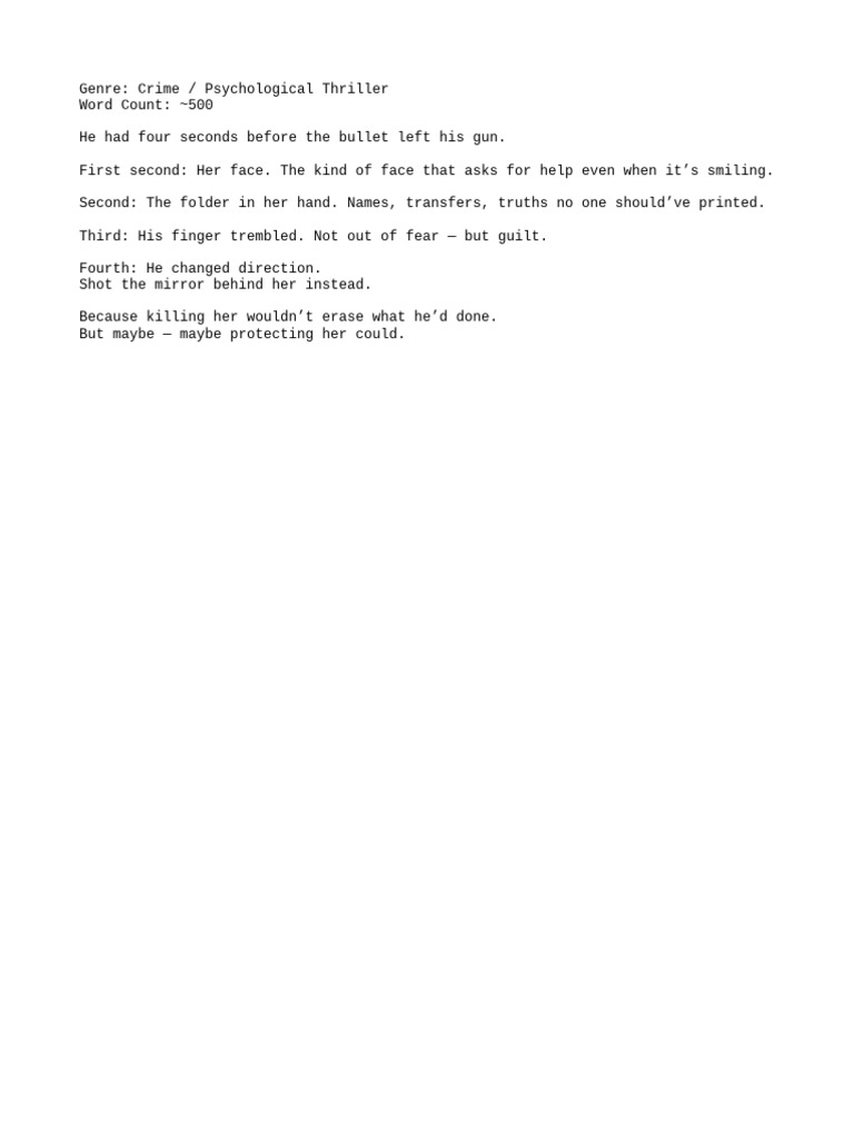 4 Seconds Before the Bullet | PDF
