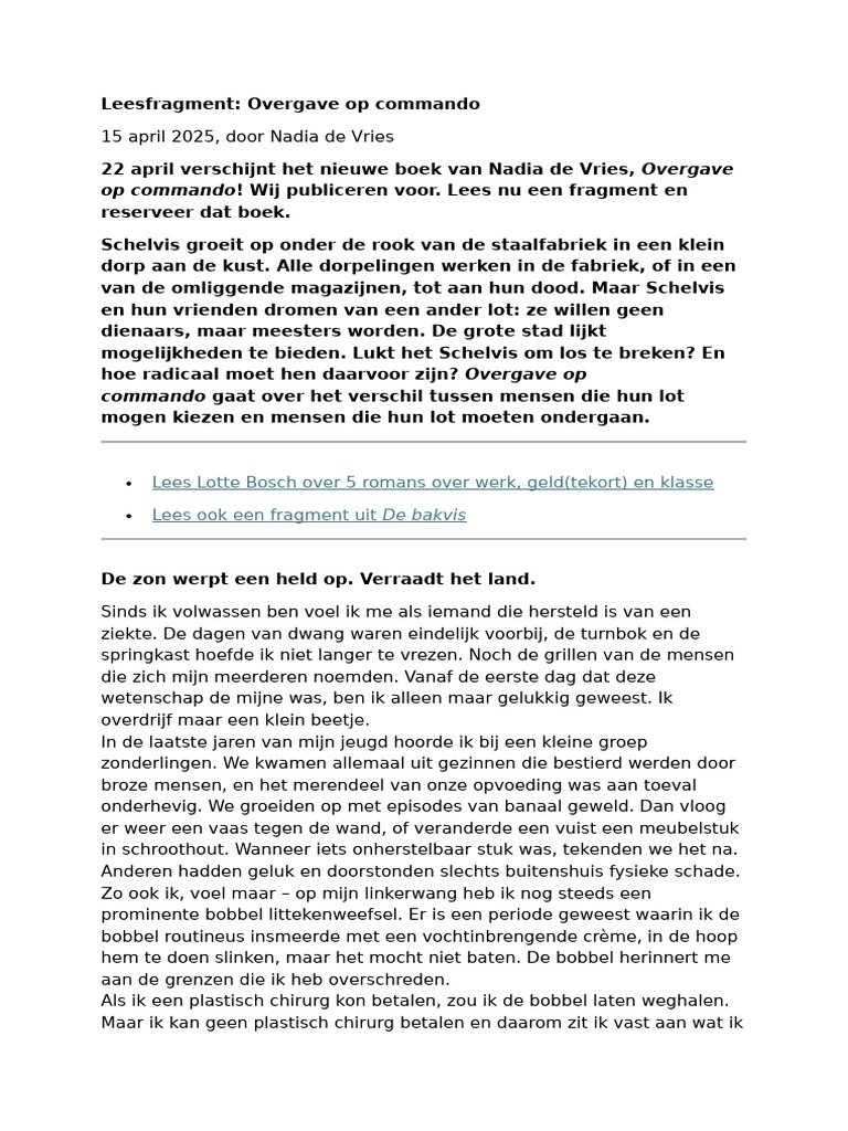 Overgave Op Commando | PDF