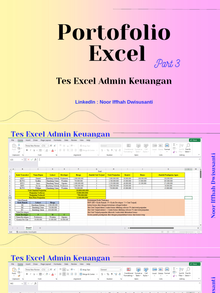 Part 3 - Tes Excel Admin Keuangan | PDF