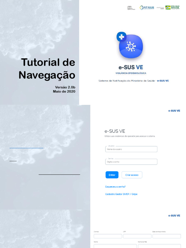 Cadastro e Notificação no e-SUS VE | PDF | Epidemiologia