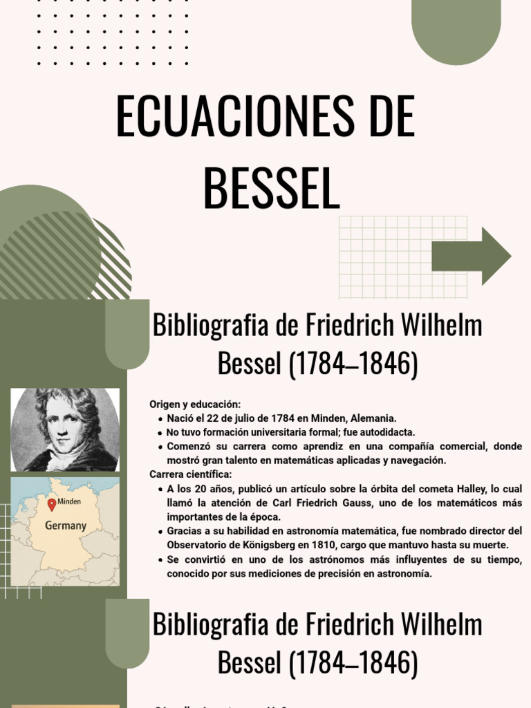Ecuacion y Funciones de Bessel | PDF | Ecuaciones | Ecuaciones diferenciales