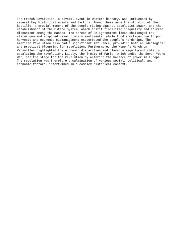 French Revolution Analysis | PDF