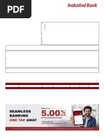 Indusind Request Form | PDF