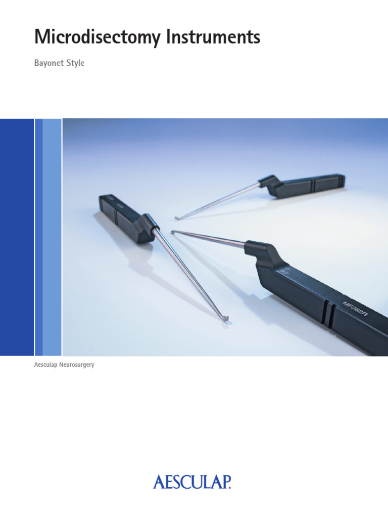 AESCULAP Microdisectomy Instruments Bayonet | PDF | Neurosurgery