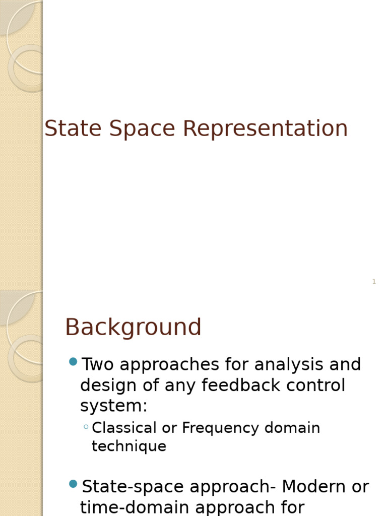State Space Model Overview | PDF | Equations | Mathematics